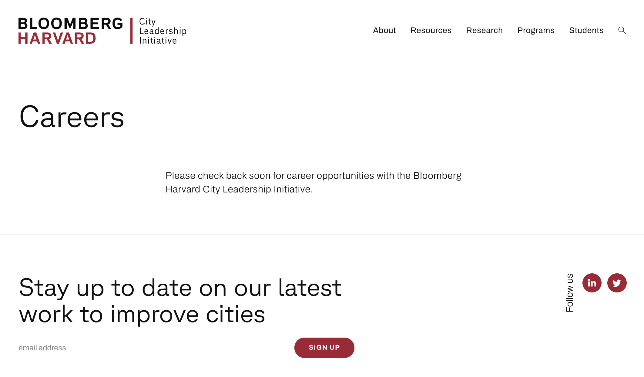 Careers - Bloomberg Harvard City Leadership Initiative